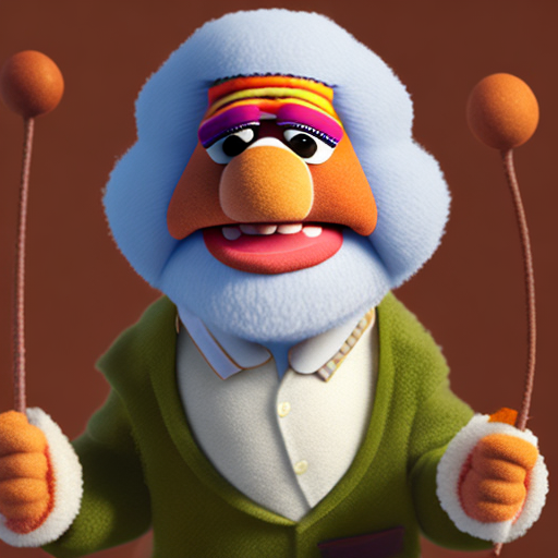 Openjourney prompt: Bob Ross as a muppet, pixar fur, vray - PromptHero