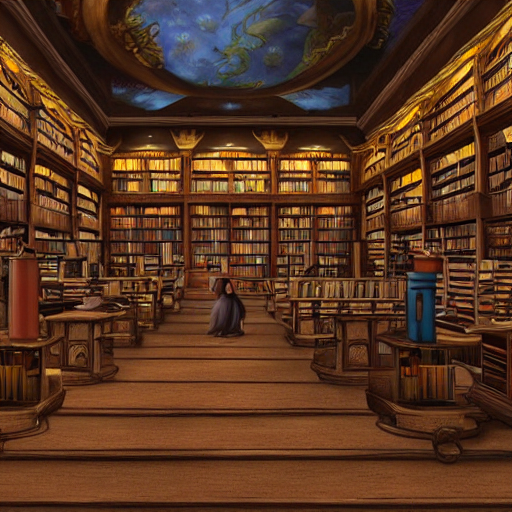 Stable Diffusion prompt: fantasy library, magical - PromptHero