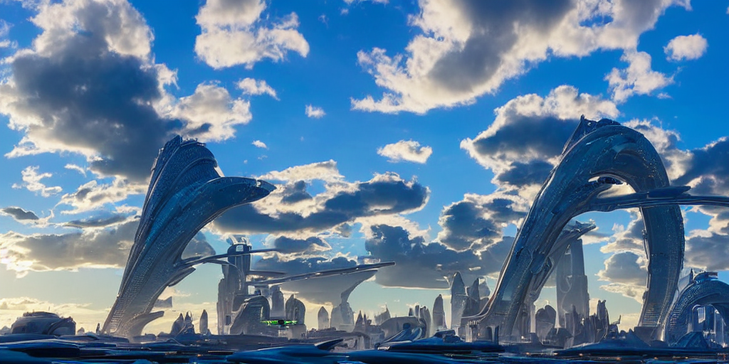 Stable Diffusion prompt: futuristic sci-fi high-tech city - PromptHero