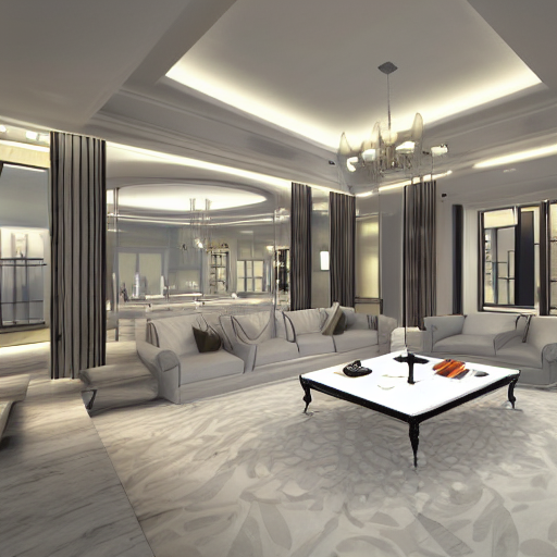 Stable Diffusion prompt: interior design 3d rendering, - PromptHero