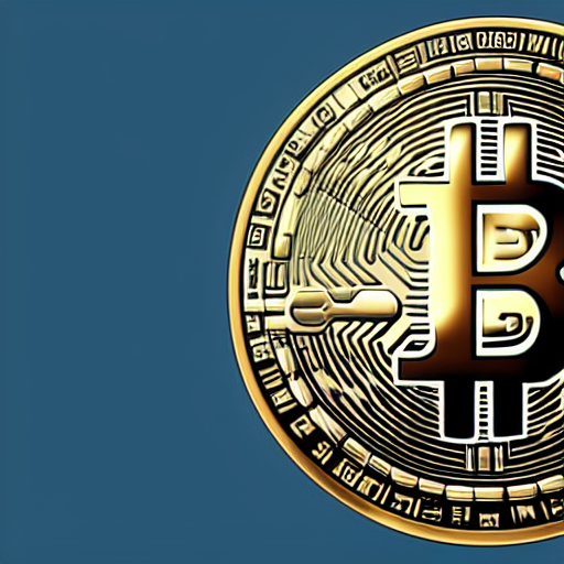 Stable Diffusion prompt: cell shaded bitcoin logo with - PromptHero