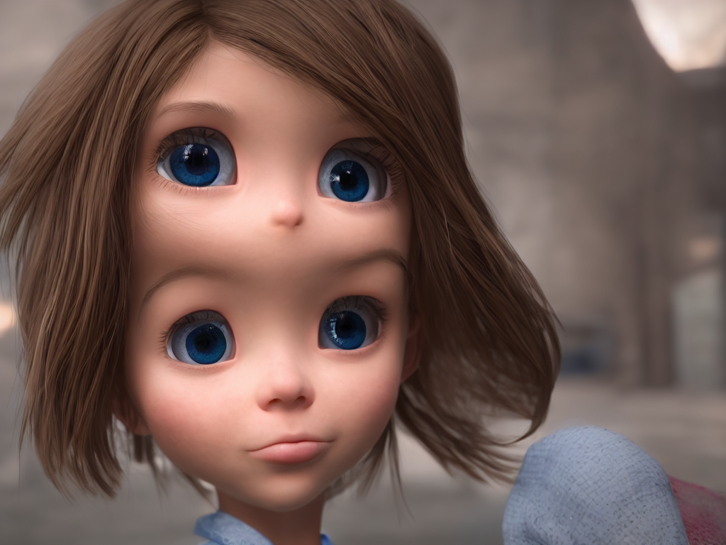 Stable Diffusion prompt: Pixar style little girl, unreal - PromptHero