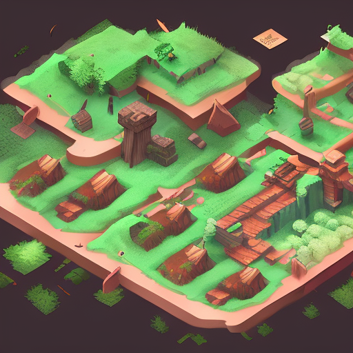 Mo-Di Diffusion prompt: 3d isometric, level design, - PromptHero