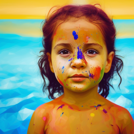 Analog Diffusion prompt: an artistic painting of a child - PromptHero
