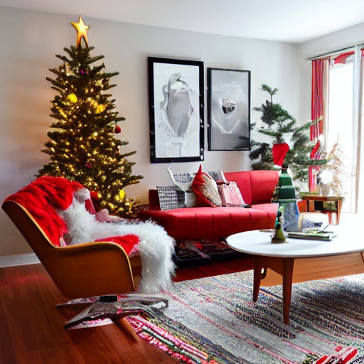 Stable Diffusion prompt: A retro-future Christmas decor - PromptHero