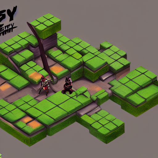 Stable Diffusion prompt: 3d isometric, level design, - PromptHero