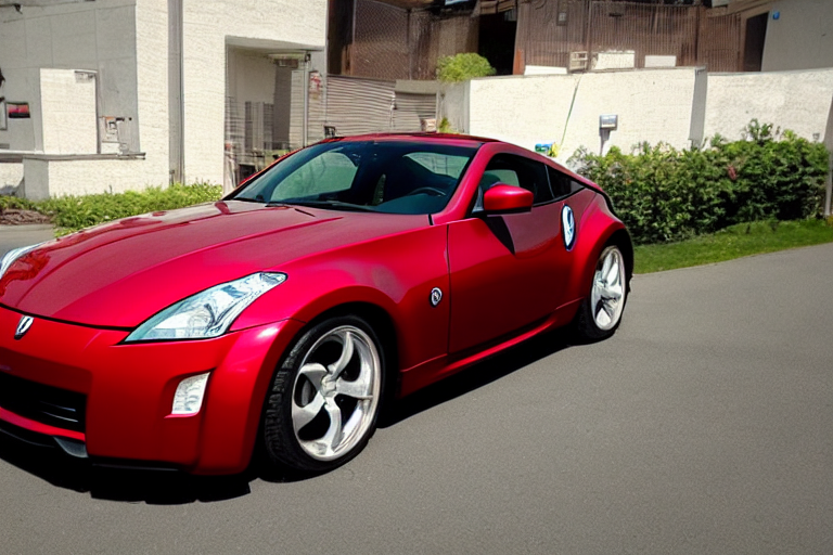 Stable Diffusion prompt: a photo of red 350z, very - PromptHero