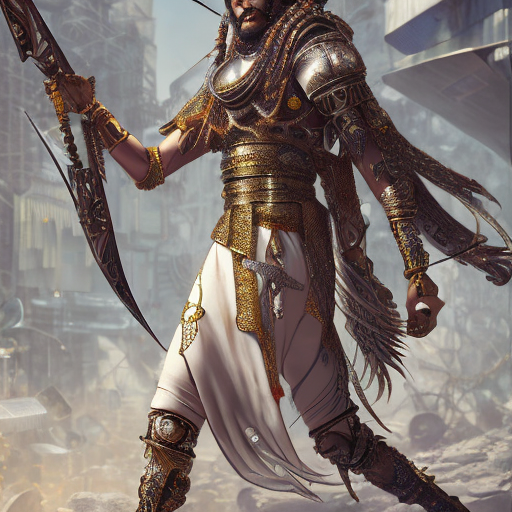 Openjourney prompt: octane render of cyberpunk arab - PromptHero