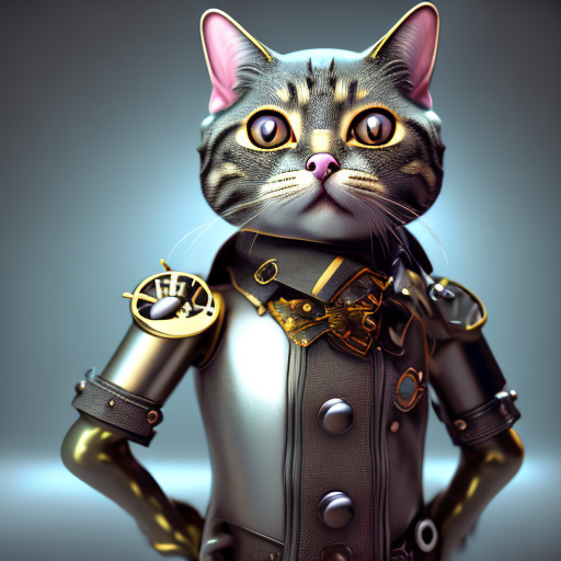 Openjourney prompt: steampunk cat, octane render, hyper - PromptHero