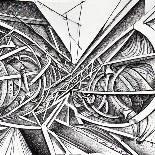 Stable Diffusion prompt: Drawing by M. C. Escher of a - PromptHero