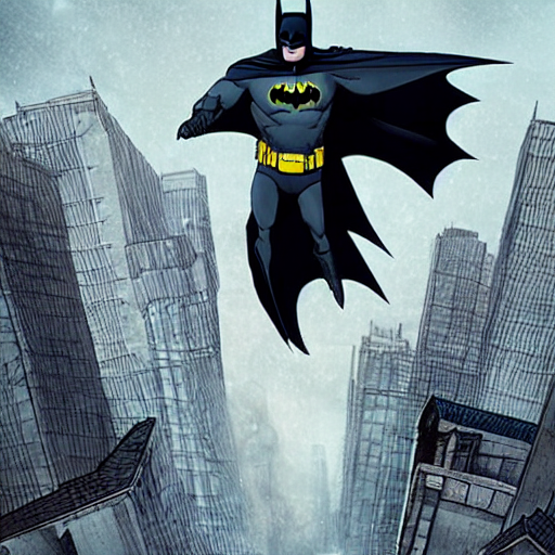 Stable Diffusion prompt: batman standing on a rooftop, - PromptHero