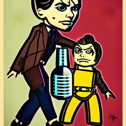 Stable Diffusion prompt: downtown midget. pop art, pixel, - PromptHero