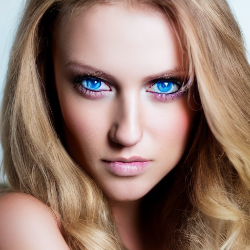 Stable Diffusion prompt: studio portrait, blonde model, - PromptHero