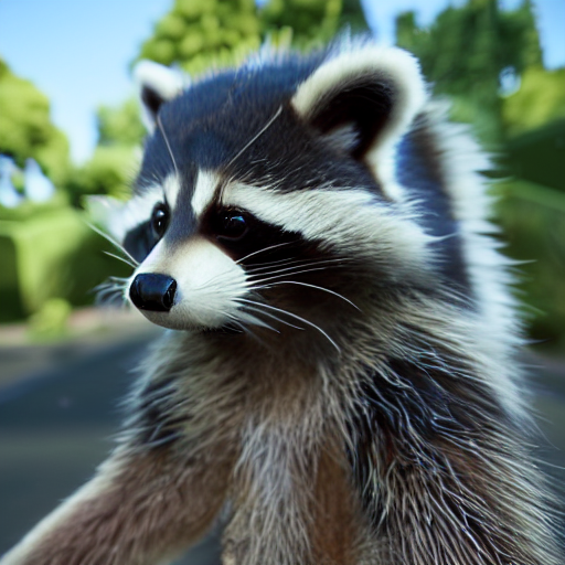 Stable Diffusion prompt: portrait of the cutest racoon - PromptHero