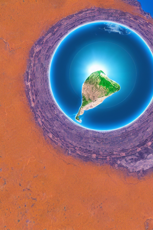 Stable Diffusion prompt: A satellite image of the Earth - PromptHero