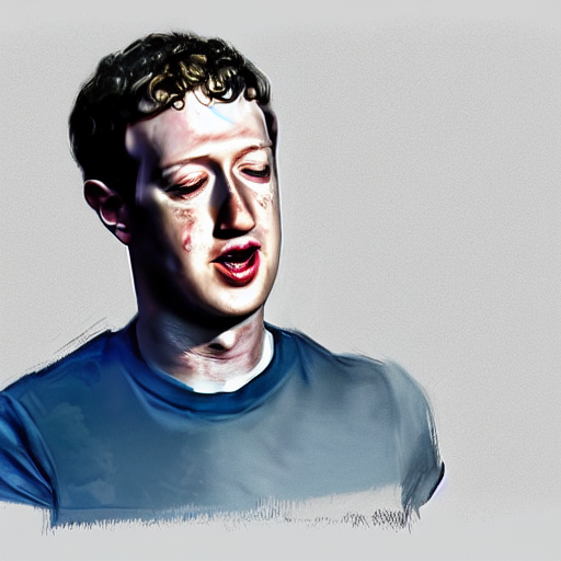 Stable Diffusion prompt: Mark Zuckerberg crying after - PromptHero
