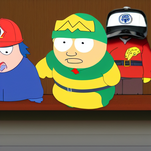 Stable Diffusion prompt: eric cartman as donald trump, - PromptHero