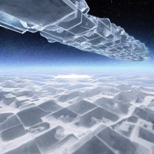 Stable Diffusion prompt: Flat earth, ice wall, angel - PromptHero