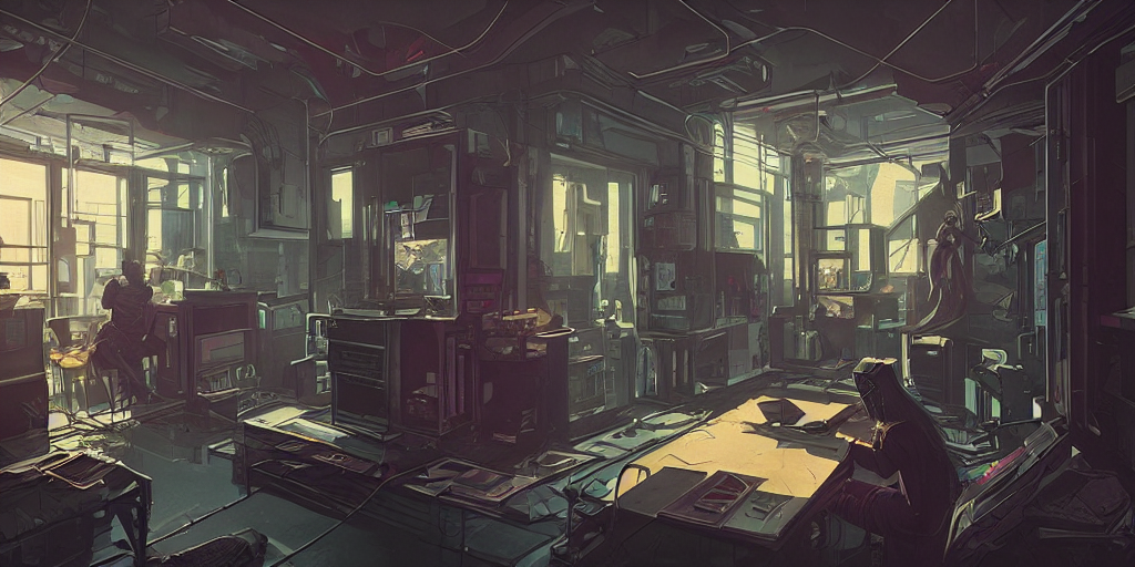 Stable Diffusion prompt: cyberpunk noir apartment - PromptHero