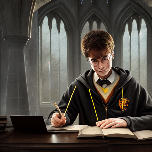 Openjourney prompt: portrait of Daniel radclief as Harry - PromptHero