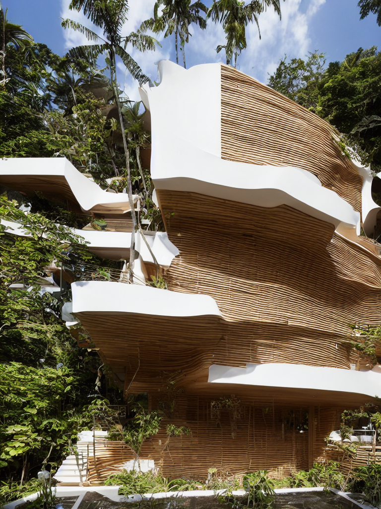 Stable Diffusion prompt: A beautiful house in tropical - PromptHero