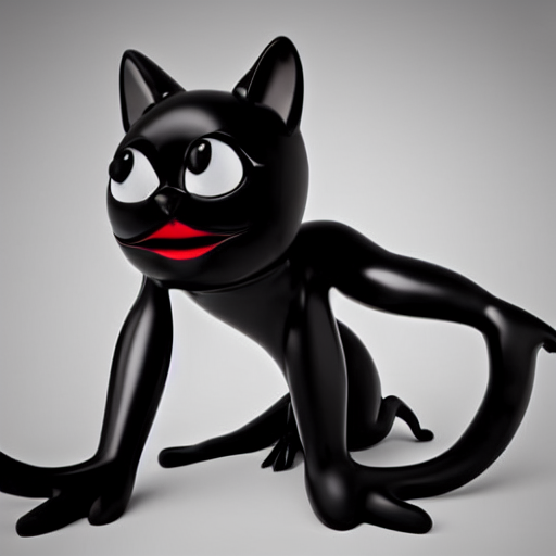 Stable Diffusion prompt: Cute black cat anthropomorphic - PromptHero