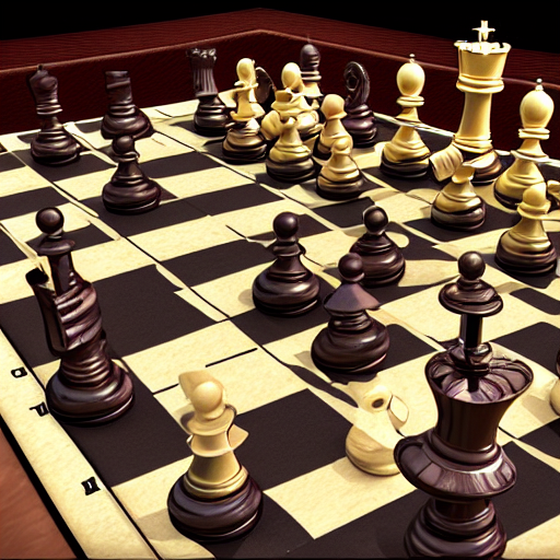 Stable Diffusion prompt: chess board with 16 queens as - PromptHero