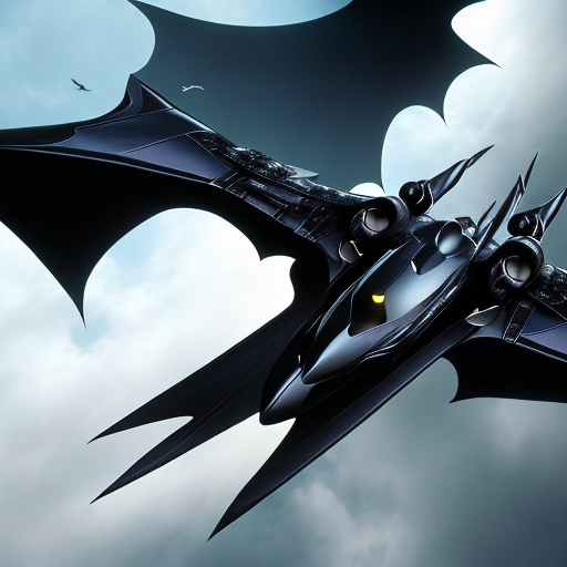 Openjourney prompt: Batman transforms into a batwing - PromptHero