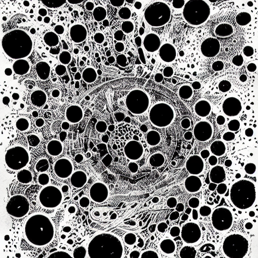 Stable Diffusion prompt: Ink pen drawing Dot work - PromptHero