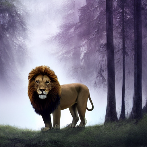 Stable Diffusion prompt: Full portrait image of a lion - PromptHero