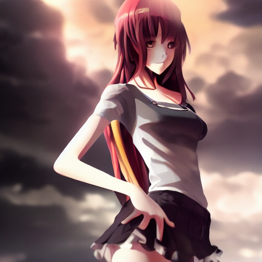 Stable Diffusion prompt: beautiful anime girl standing, - PromptHero