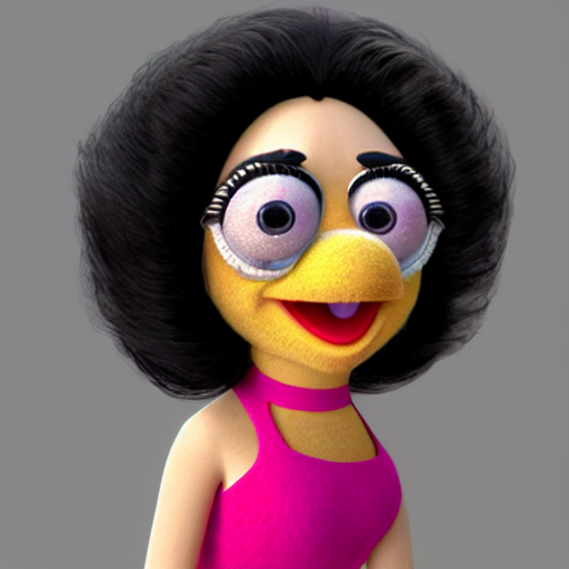 Stable Diffusion prompt: elizabeth taylor as a muppet, - PromptHero