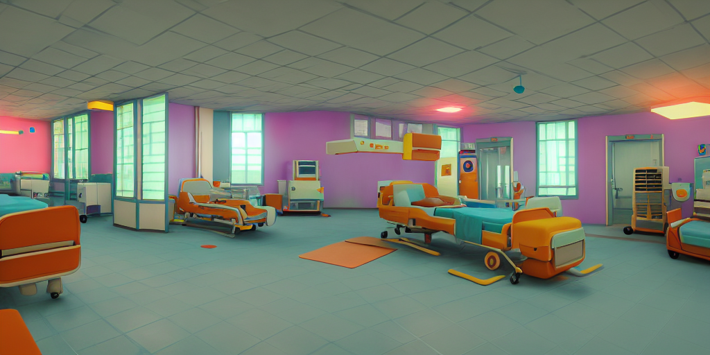 Stable Diffusion prompt: retro hospital, colorful, 8 k - PromptHero