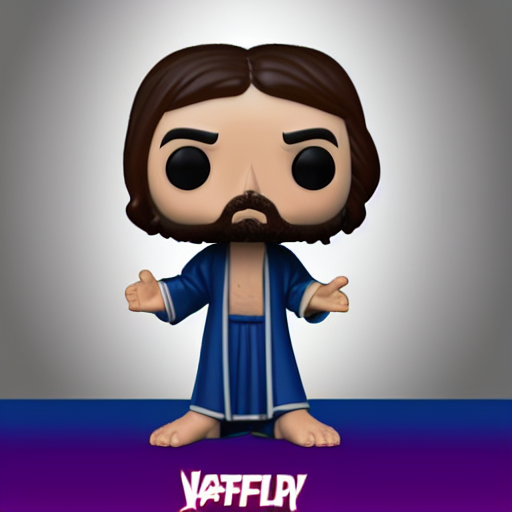 Stable Diffusion prompt: Jesus as a funko pop, full body, - PromptHero
