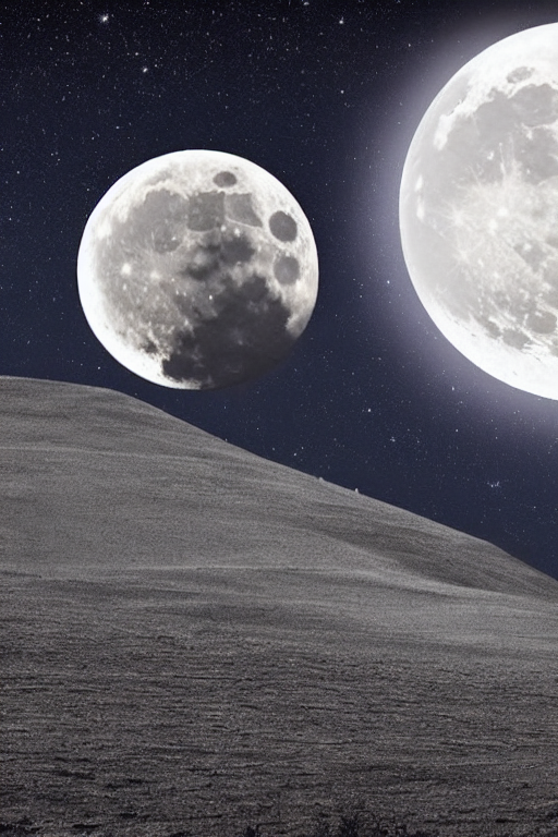 Stable Diffusion prompt: "Create a full moon with the - PromptHero