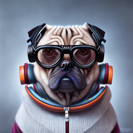 Openjourney prompt: strybk, extremely cool PUG dressed on - PromptHero
