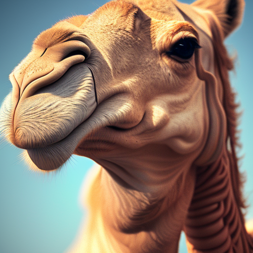 Openjourney prompt: Camel, cute symmetric head, front - PromptHero