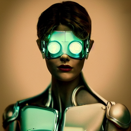 Stable Diffusion prompt: beautiful pin-up cyborg, blade - PromptHero