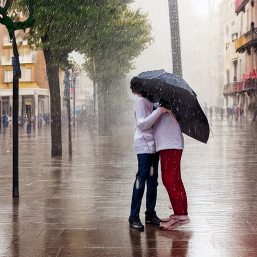 Stable Diffusion prompt: stock image of a couple kissing - PromptHero