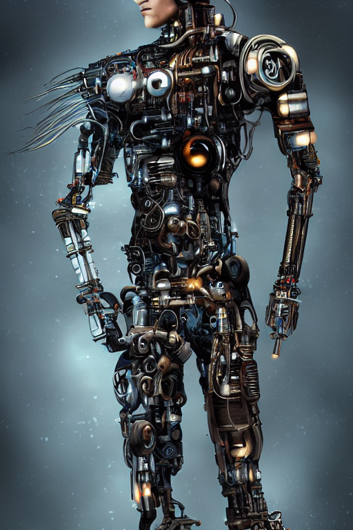 Stable Diffusion prompt: full body cyborg| full-length - PromptHero