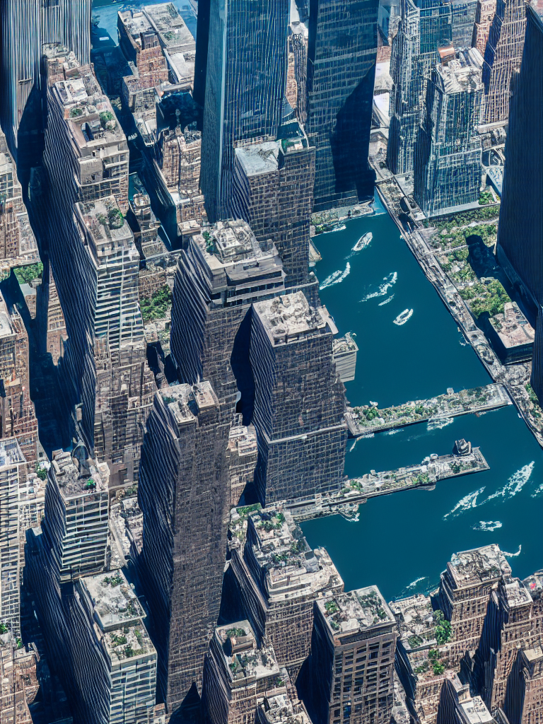 Stable Diffusion prompt: aerial view of a giant fish tank - PromptHero