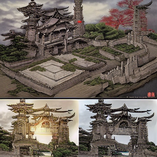 Stable Diffusion prompt: Fantasy landscapes set in China, - PromptHero