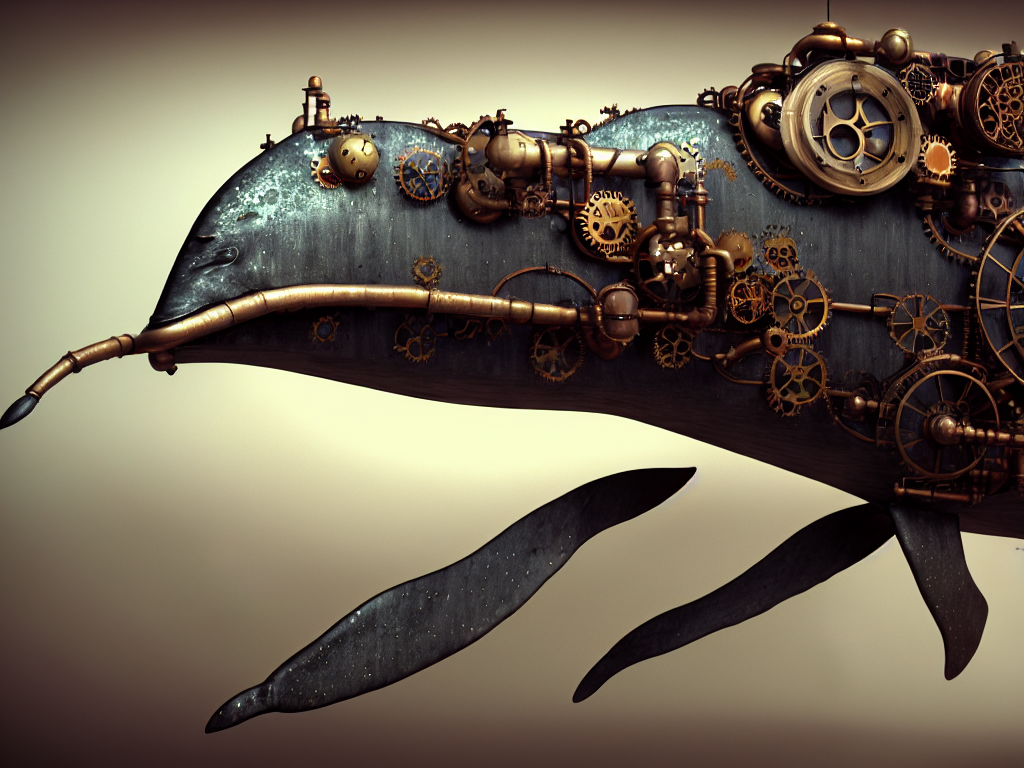 Stable Diffusion prompt: steampunk whale, octane render, - PromptHero