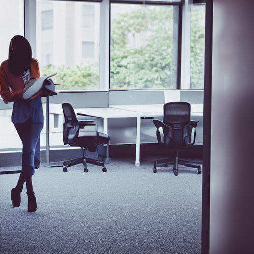 Stable Diffusion prompt: A person is in the office using - PromptHero