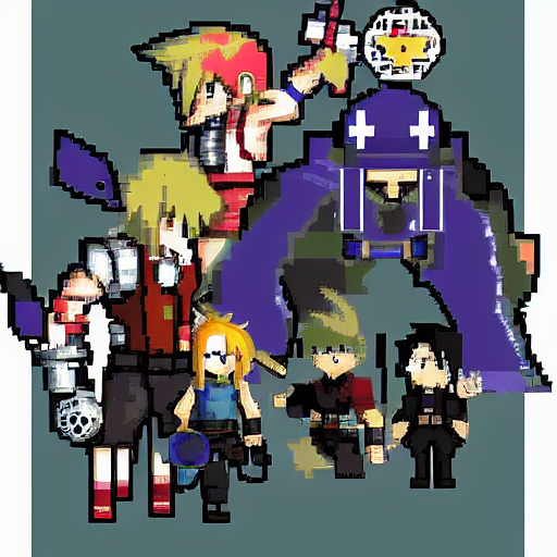 Stable Diffusion prompt: final fantasy vii pixel art - PromptHero