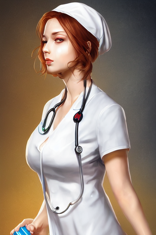 Stable Diffusion prompt: epic portrait a SEXYfemale nurse - PromptHero