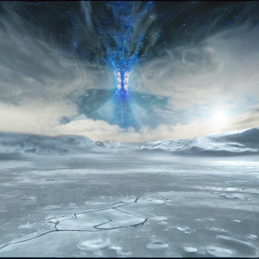 Stable Diffusion prompt: , ice wall, angel army, flying - PromptHero