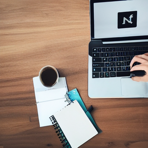 Stable Diffusion prompt: freelancer office with notebook - PromptHero