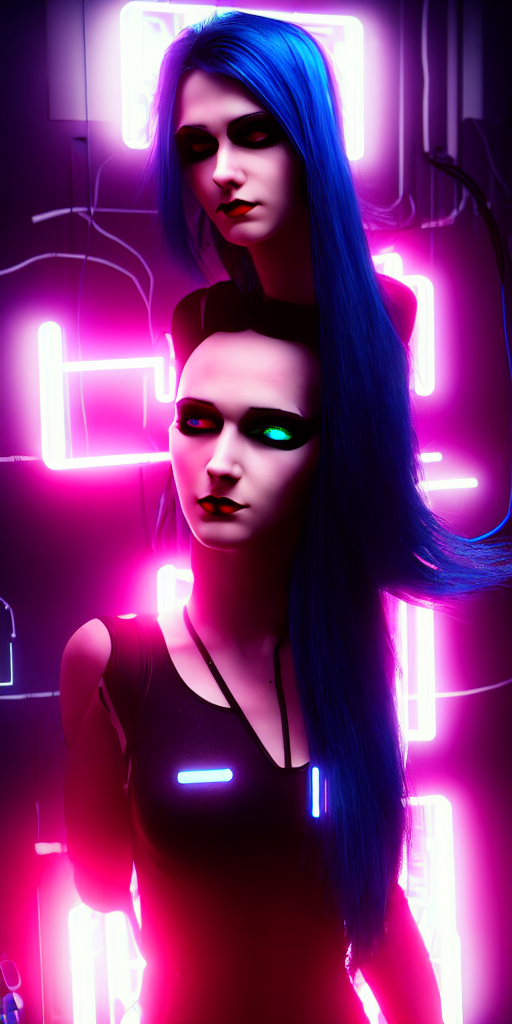 Stable Diffusion prompt: beautiful pale cyberpunk female - PromptHero