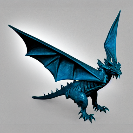 Stable Diffusion prompt: flying western dragon sculpture, - PromptHero
